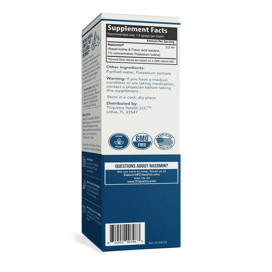 Nasomin Nasal Iodine Cleanse Spray – 100% Natural Iodine + Fulvic Acid